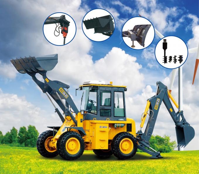 Multi Functional XCMG Construction Machinery / XCMG Backhoe Loader