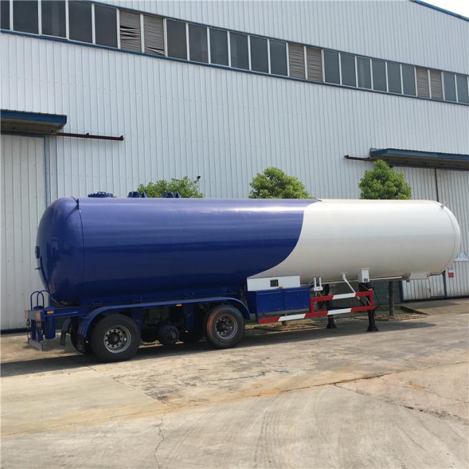 Powerful 3 Axles Lpg Tank Trailer , 30CBM To 65CBM Propane Semi -Trailer