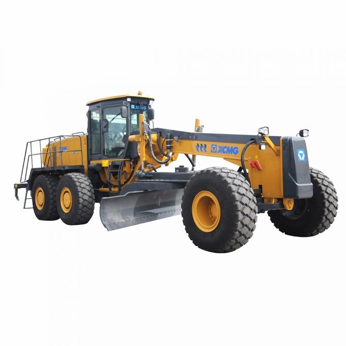 High Power Small Road Grader , Road Construction Machinery Hydraulic ...