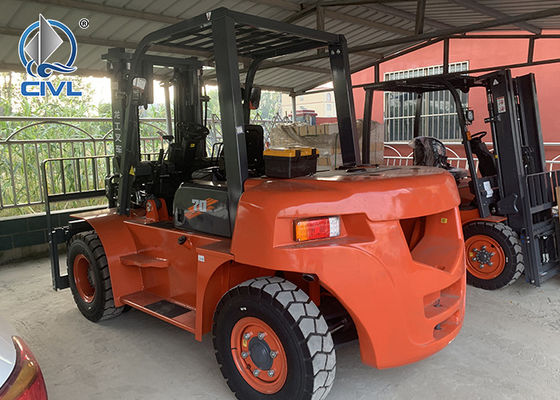 7 Tons Diesel Forklift 195KW Engine Counterbalanced Lift Trucks ...