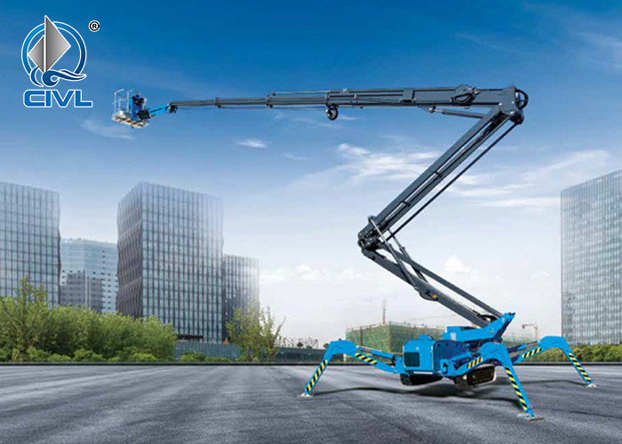 33m/43m/52m Spider Aerial Work Platform / Crawler Type Cherry Picker In ...