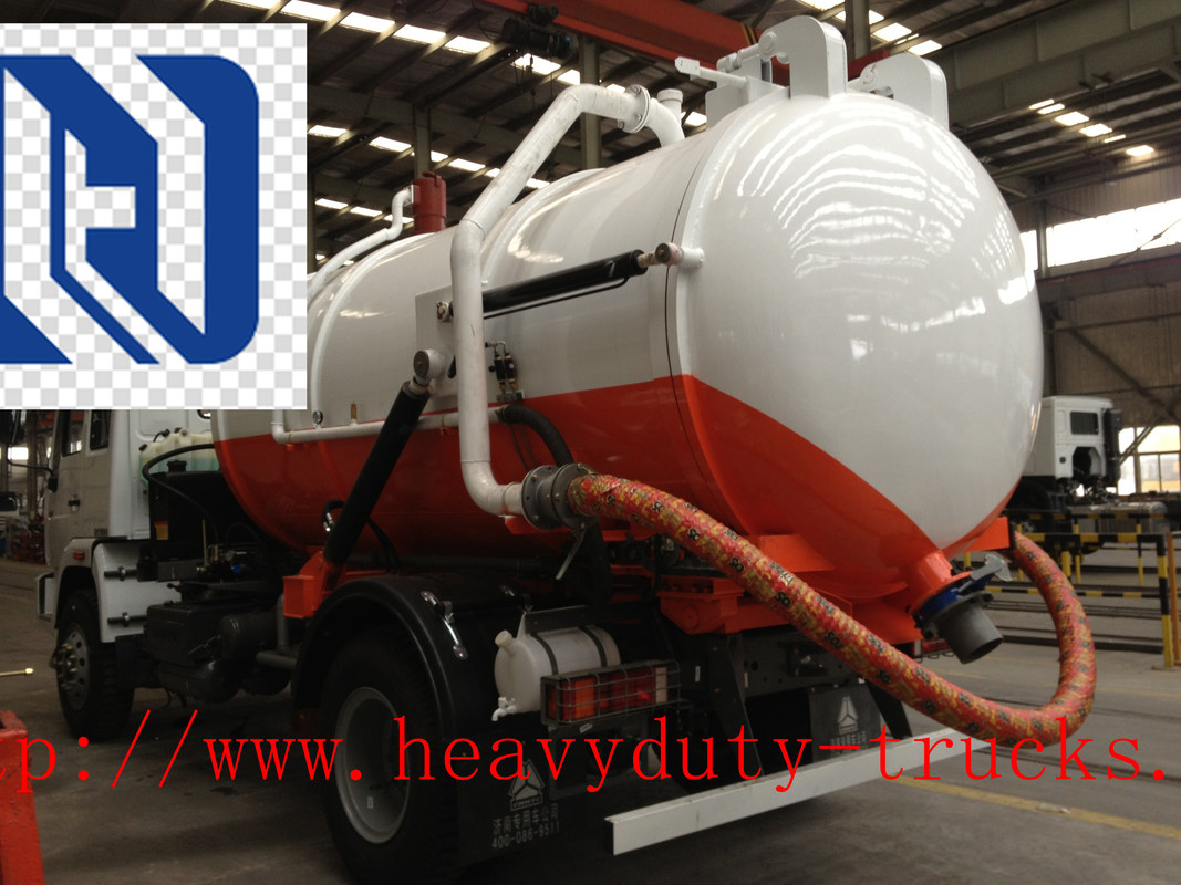16M3 Sewage Suction Truck 6X4 EURO II Option 290HP / 336HP Left And ...