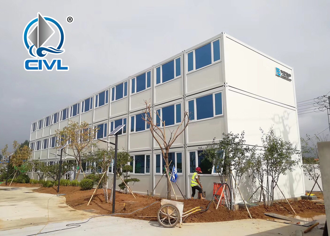 Office Prefabricated Container Homes / Prefab Shipping Container Hospital