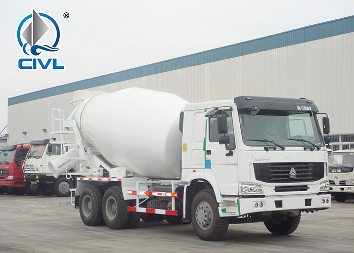 Mobile Concrete Mixing Equipment With 10CBM Mixer Tank RHD 10 Wheels ...