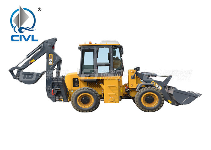 CVWZ30-25 Backhoe Wheel Loader , Compact Front End Loader 2.5 Ton