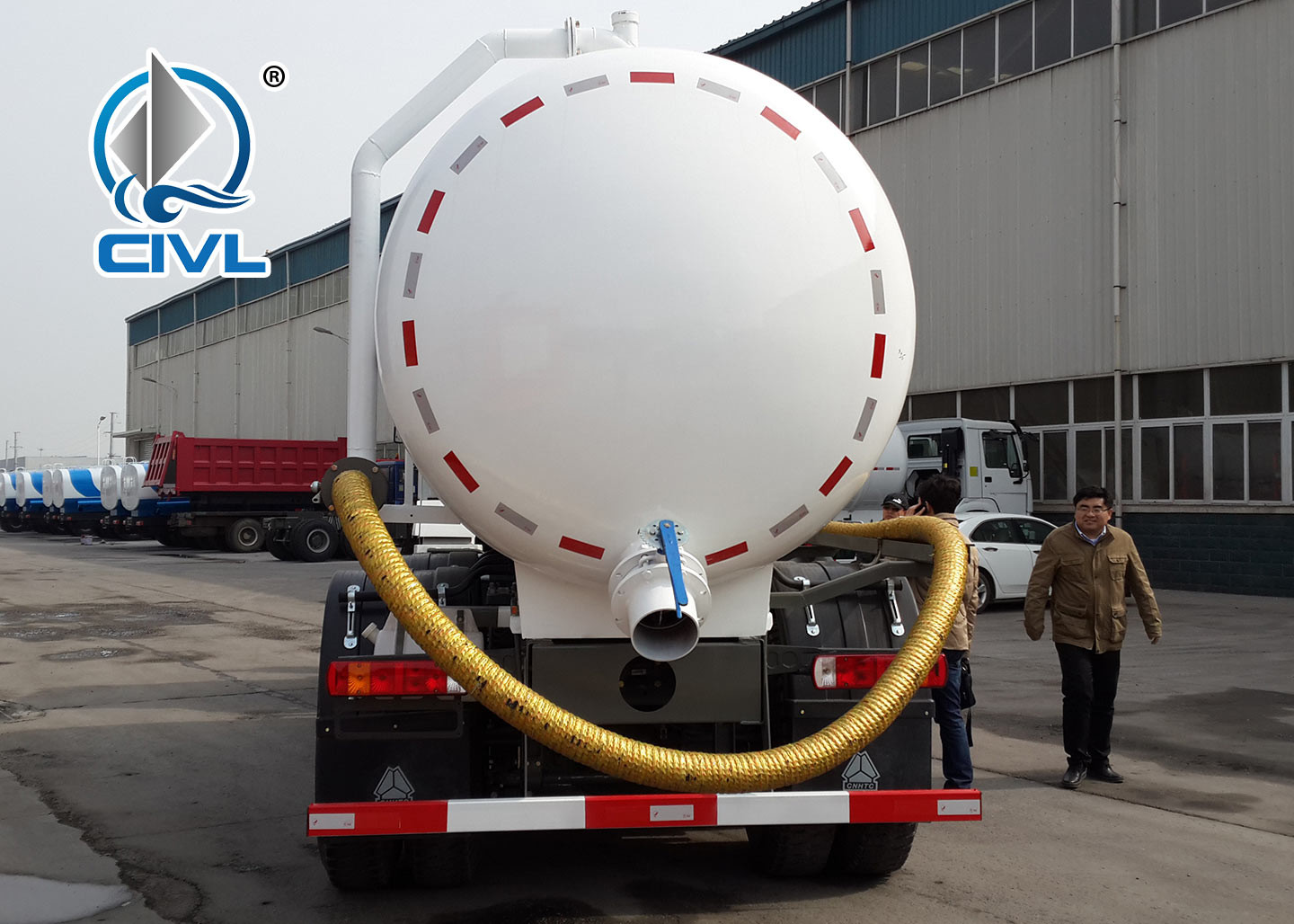 10000L Capacity 4X2 Sewage Suction Truck ZF8098 336HP Sewage Vacuum Truck