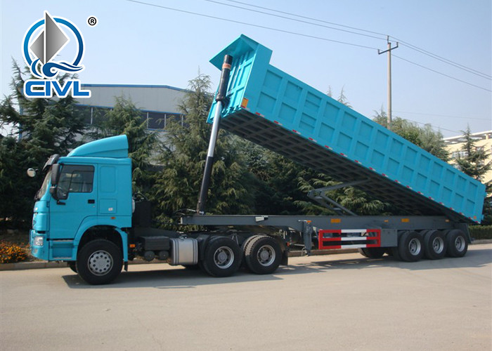 3 Axle Rear Tipping Semi Trailer New 40 T Dump Semi Trailer semitrailer ...