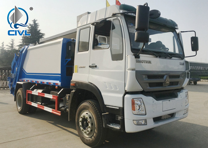8m3 4x2 Compressed Garbage Truck Engine 200hp Dustbin Lorry Truck